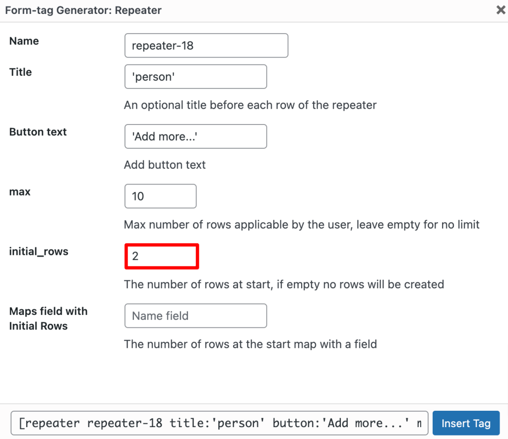 Document - Contact Form 7 Repeater Fields - Super Add-ons