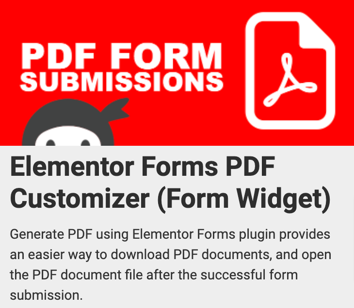 How to export Elementor Forms entries as a PDF via email? - Yee Add-ons