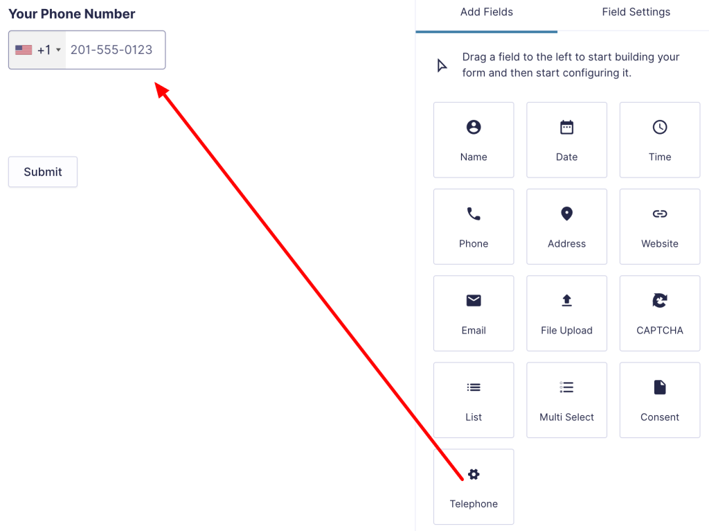 Document - Gravity Forms International Telephone Mask Input Field - Yee Add-ons