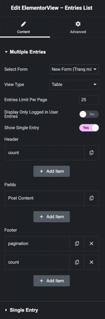 Document Views for Elementor Forms – Display & Edit Submissions on your site frontend - Yee Add-ons